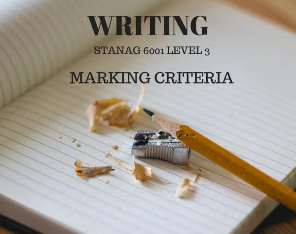 WRITING-MARKING CRITERIA | stanagexpert.com